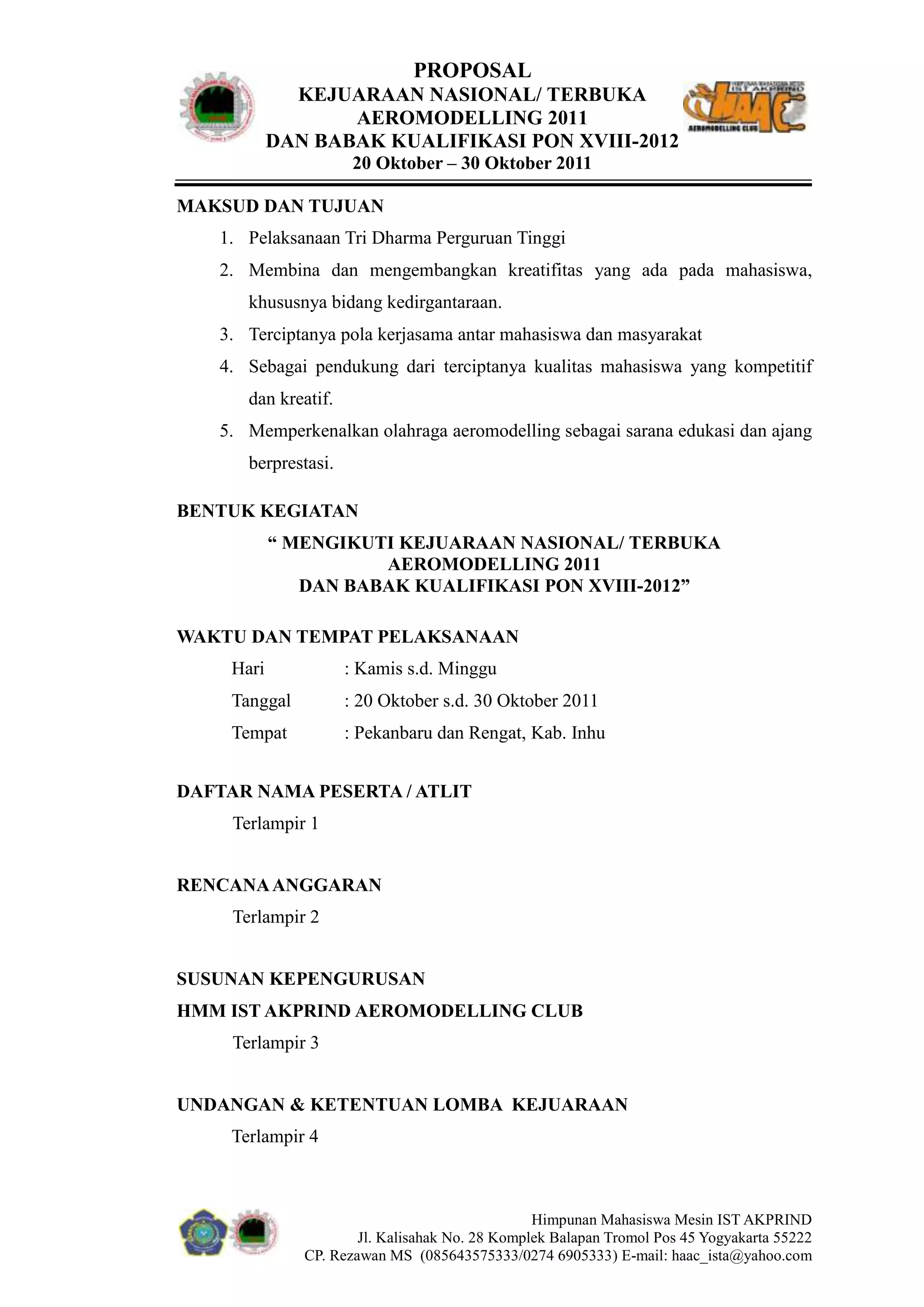 Contoh Proposal | DOCX