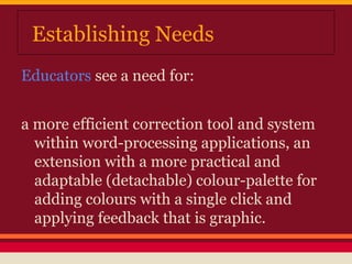 Universal colour-coded system for browsers | PPT | Free Download