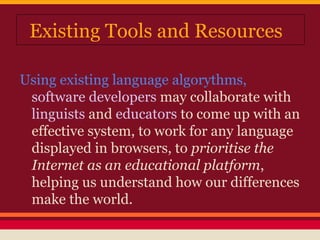 Universal colour-coded system for browsers | PPT | Free Download