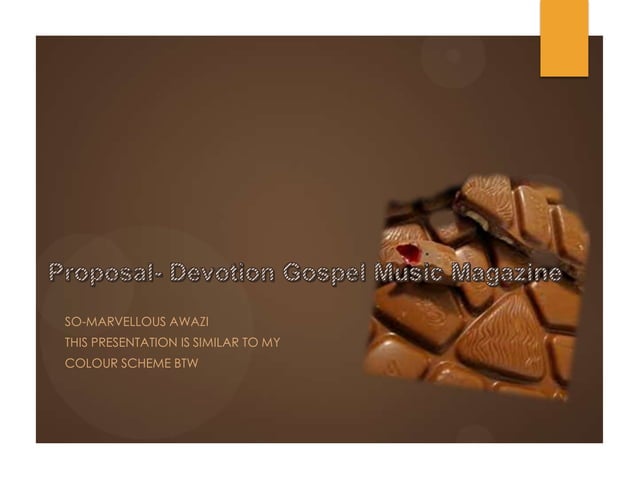 Devotion Magazine Proposal | PPT