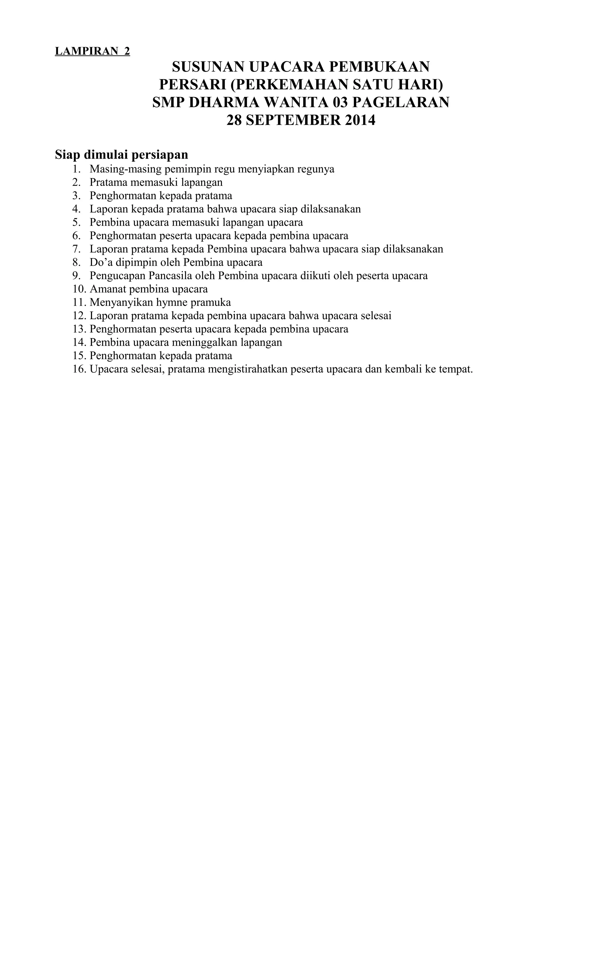 Proposal Persari | DOC