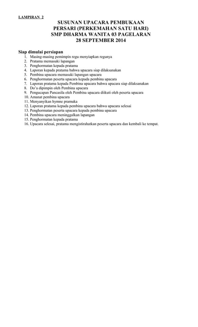 Proposal Persari | DOC