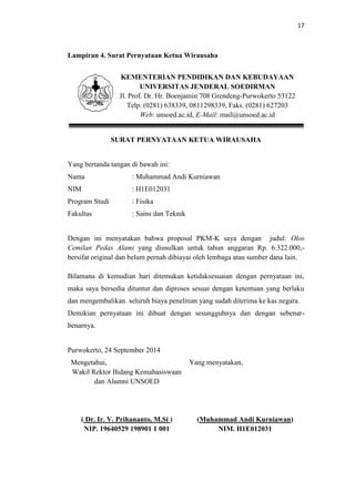 Proposal cemilan olos | PDF