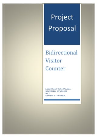 Bidirectional Visitor counter Project Proposal | DOCX