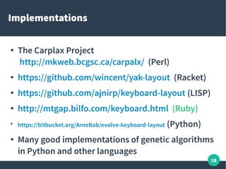 Evolutionary keyboard Layout | PPT
