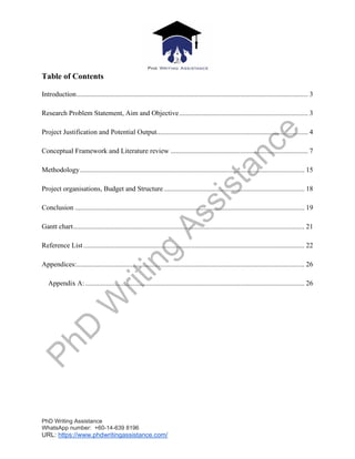 Proposal - PhD Writing Assistance | PDF