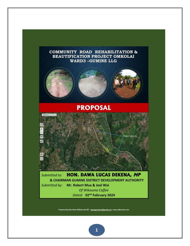 Proposal . Community Road Rehabilitation and beautification ward 3.pdf ...