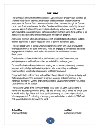 Proposal . Community Road Rehabilitation and beautification ward 3.pdf