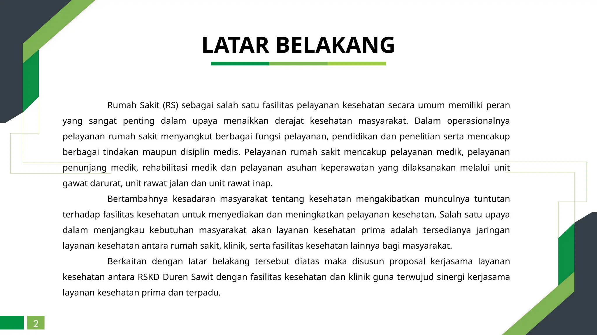 Proposal.RSKD Duren Sawit.klinik.newpptx | PPTX