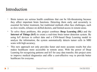 INTEGRATION OF DEEP LEARNING AND IOT FOR REAL TIME BRAIN TUMOR ...