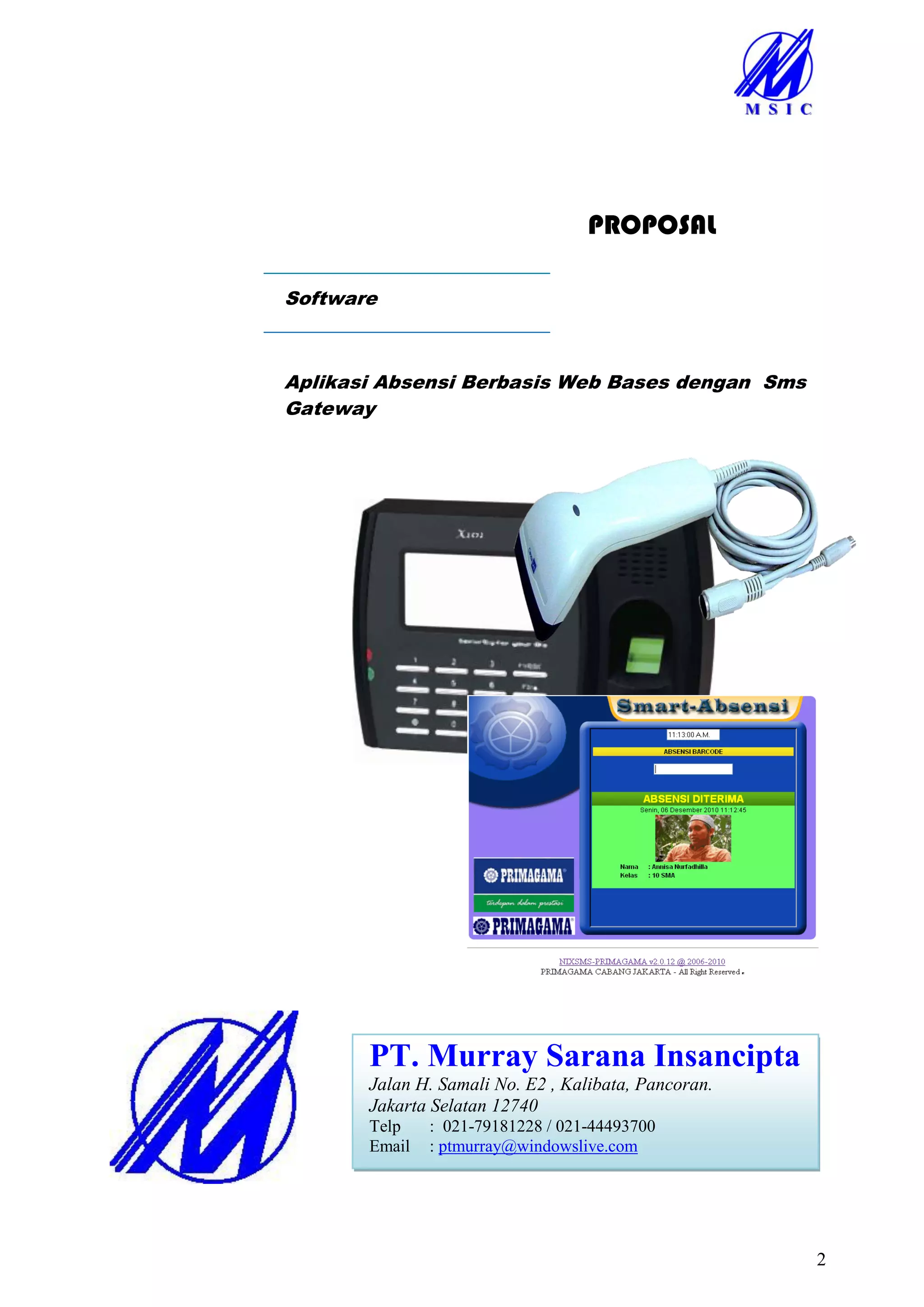 Proposal absensi-barcode-dan-finger | PDF