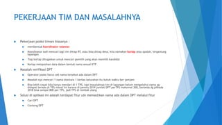 PRESENTASI AMDAP DPT PEMILU 2019 - MANAJEMEN DATA PEMILIH | PPT | Free Download
