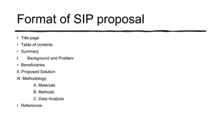 Research Proposal: Format and steps to Follow | PPTX