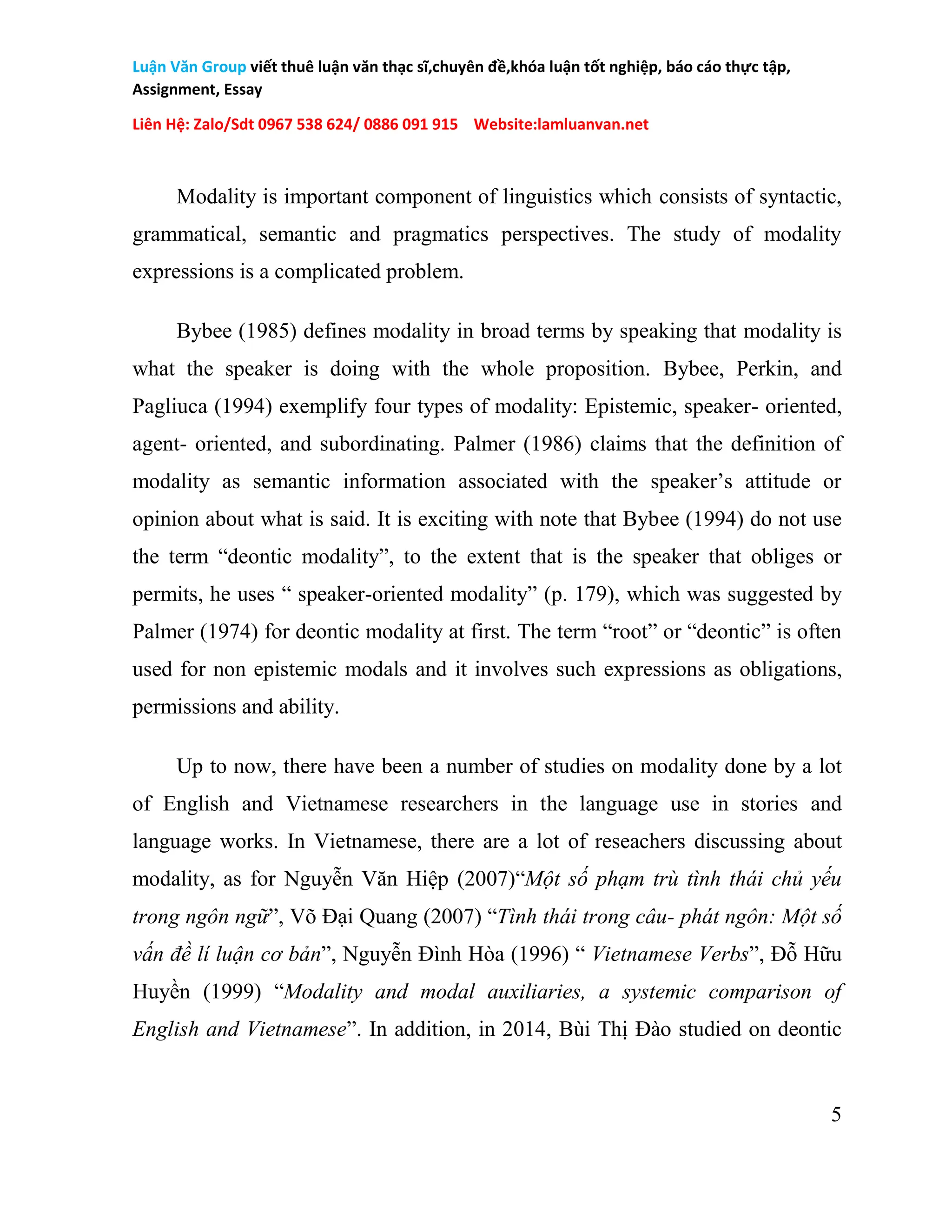 DEONTIC EXPRESSING MEANS IN ENGLISH AND VIETNAMESE FAIRY TALES | DOC