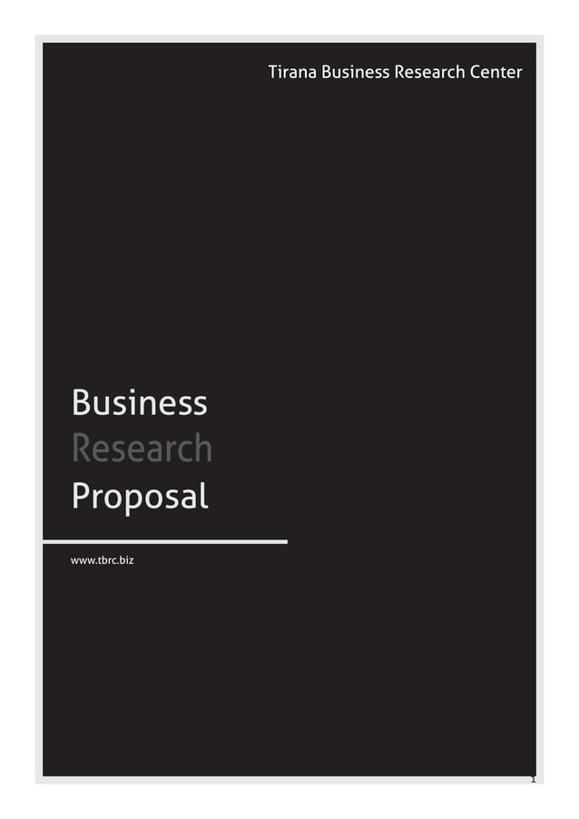 Proposal - first page | PDF