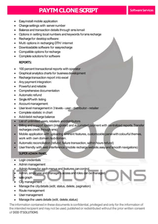 FREERECHARGE CLONE | WEBSITE SCRIPTS | PPTX