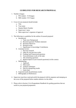 Proposal guidelines | PDF | Educational Assessment | Education