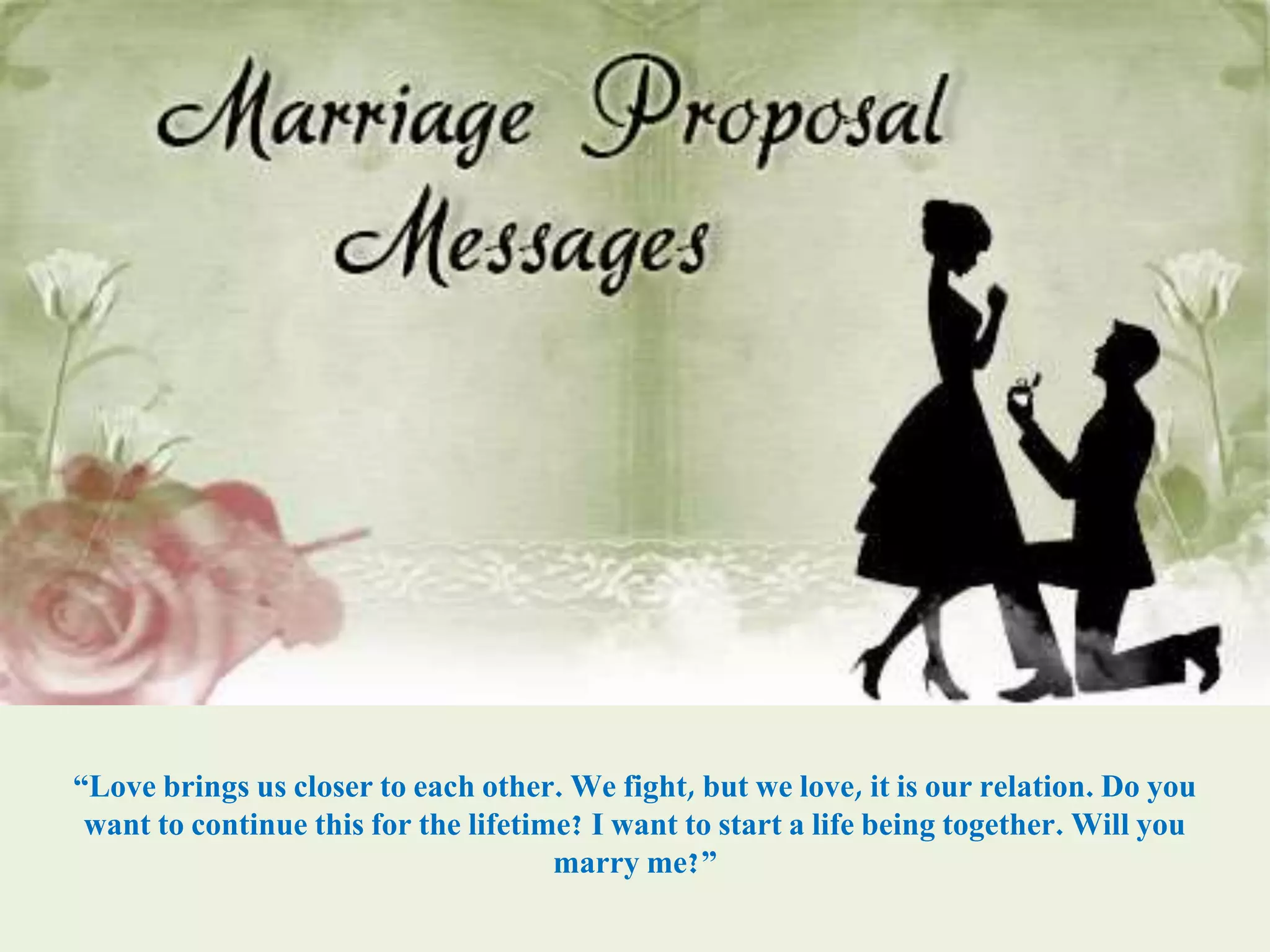 Best Love Proposal Messages | PPTX