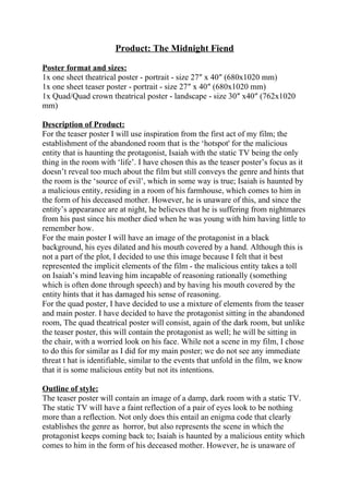 Proposal - Midnight Fiend unit 3 Film Posters.docx