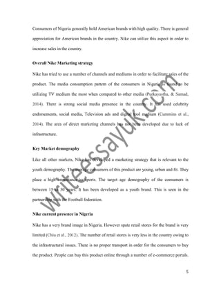 Proposal nike presence in nigeria | PDF