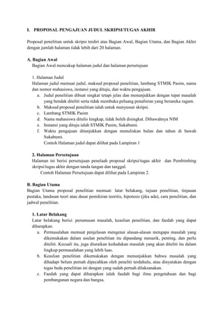 Proposal pengajuan-judul-skripsi | PDF