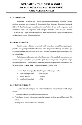 Proposal permohonan-alsintan | PDF