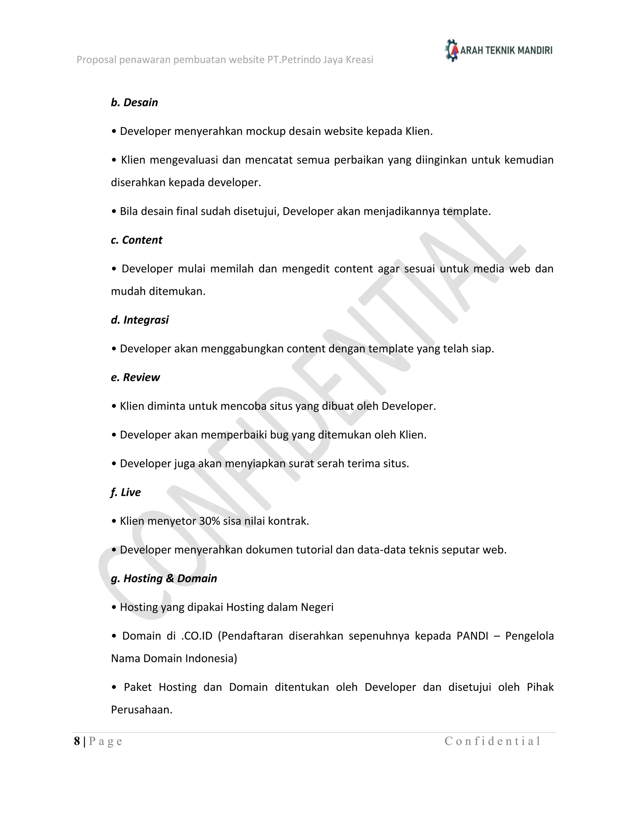 proposal pembuatan website p petrindo jaya abadi selalu | PDF