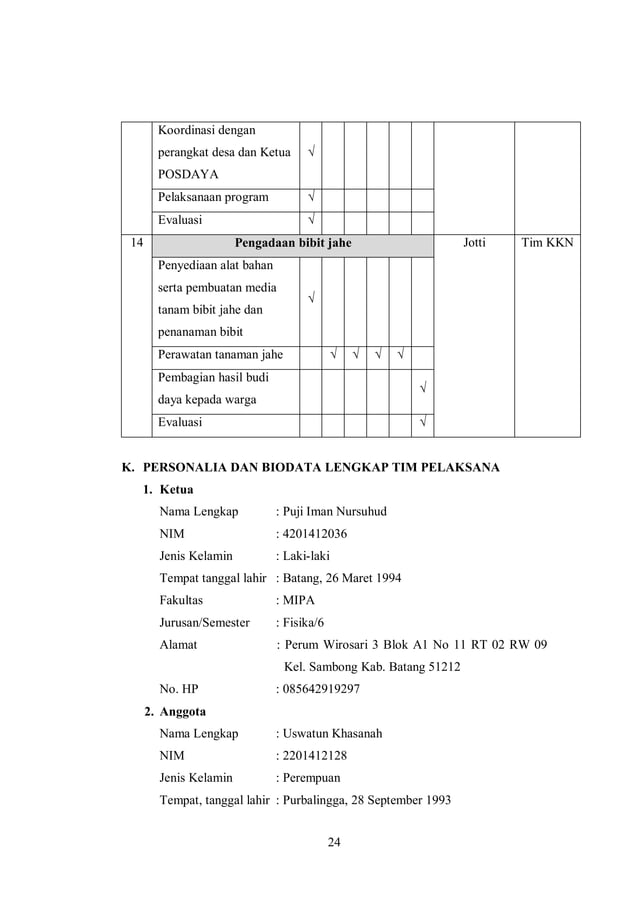 Proposal revisi-kkn-alternatif-gelombang-b-tahap-ii-kedungpane | PDF