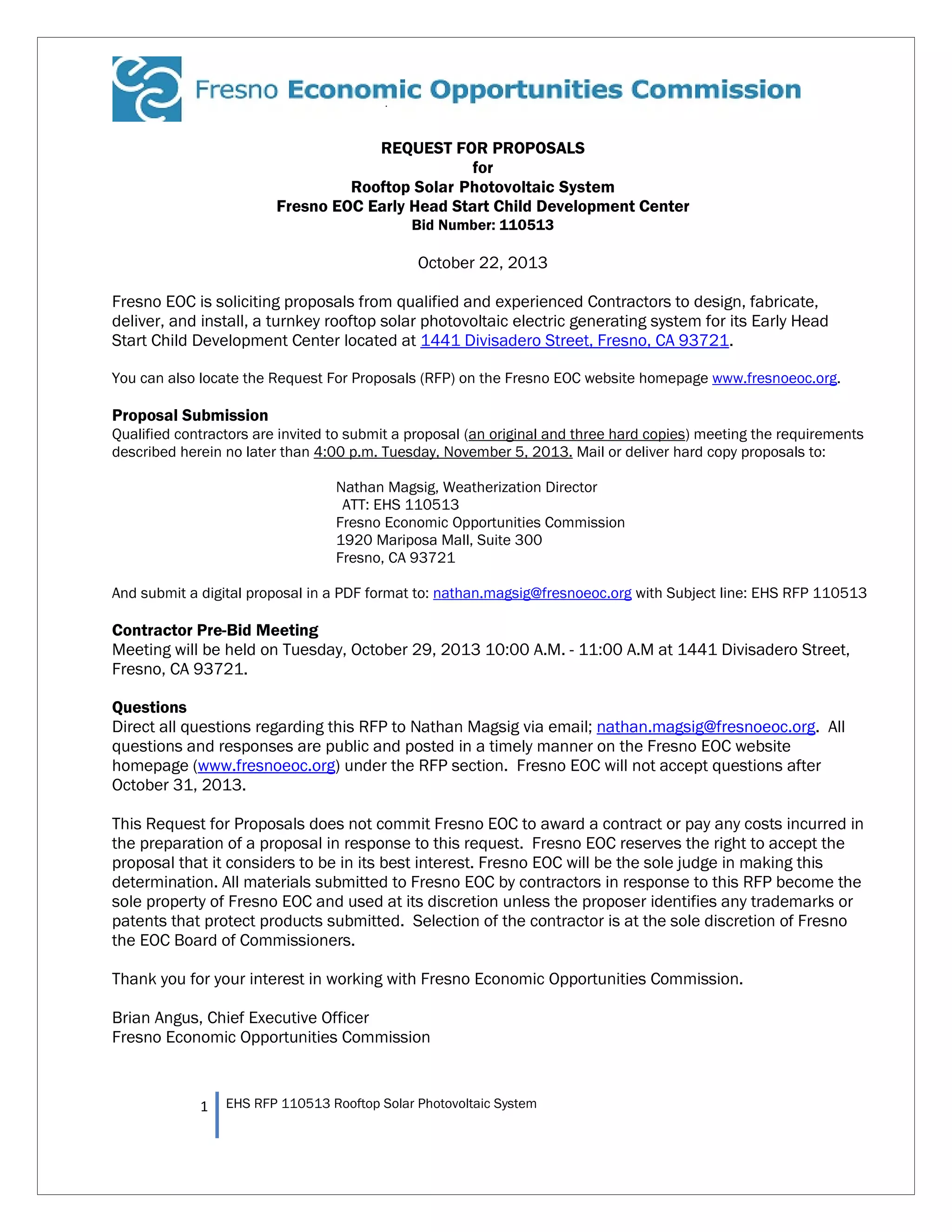 Proposal roof-top-solar-array-131021 | PDF