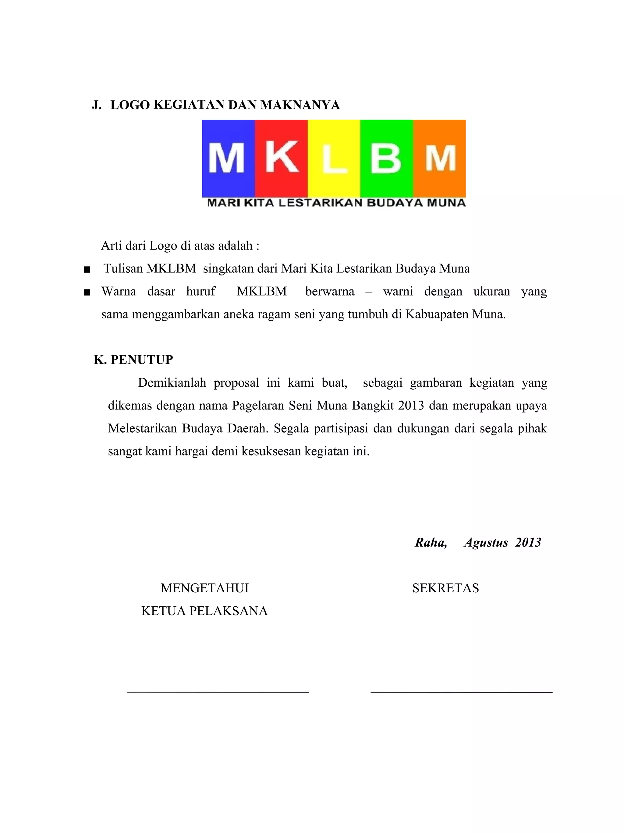 Proposal seni-pertunjukan-tradisional muna | PDF