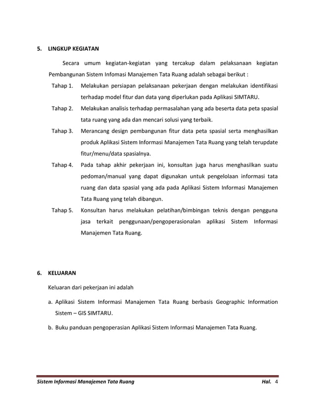 Proposal simtaru-2014 | PDF