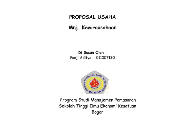 Proposal wirausaha-kwh | PPT