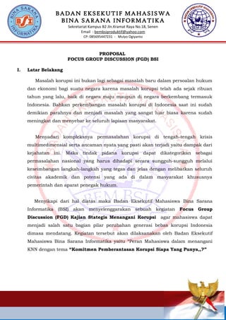 Proposal1 pengajuan kpk k ajian korupsi1 | DOC