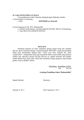 Proposal 2013 2 | DOC