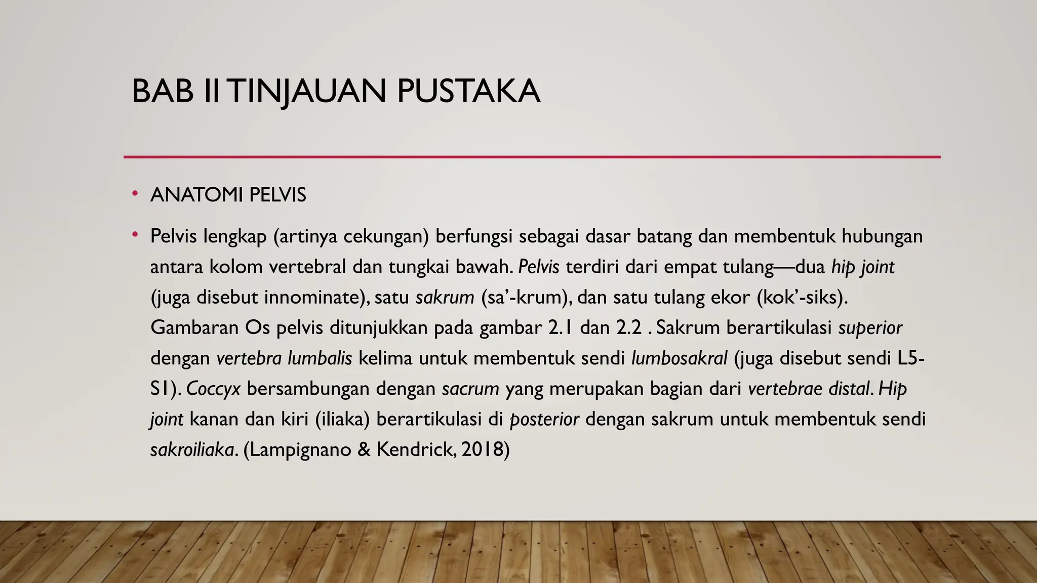 proposal penata laksanaan pemeriksaan os pelvis | PPTX