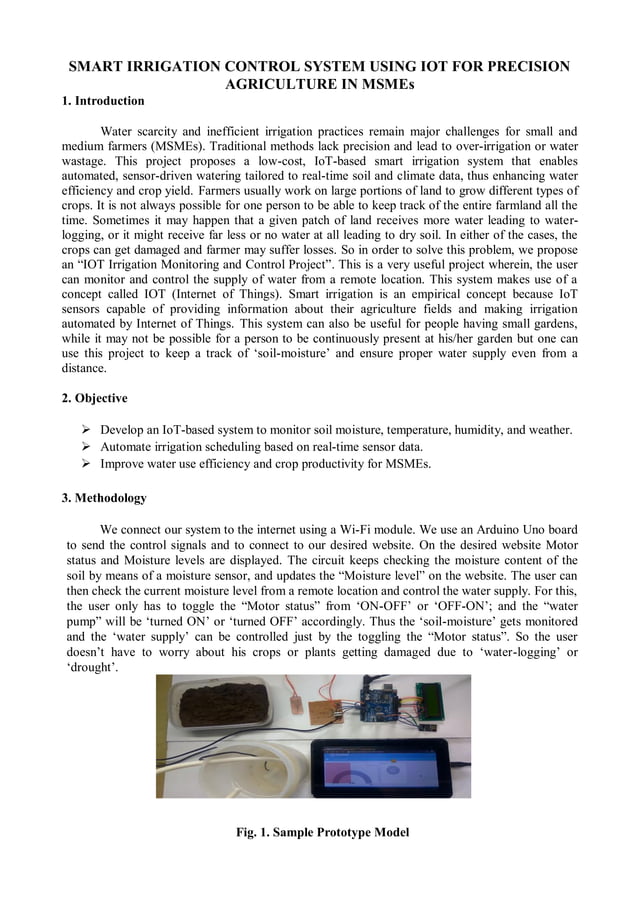 Smart irrigation control system using iot for precision agriculture in ...