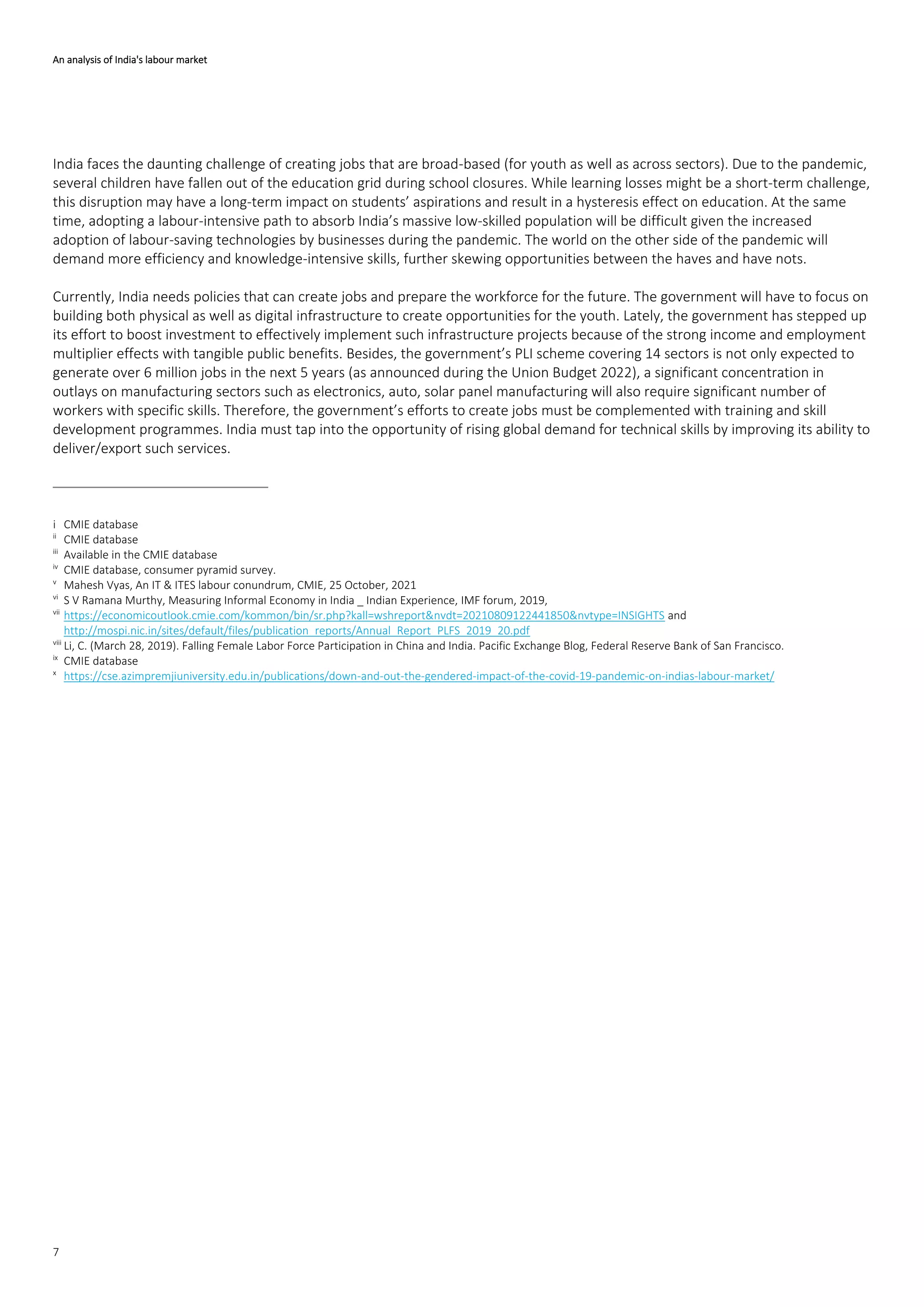 An analysis of India's labour market | Deloitte India | PDF