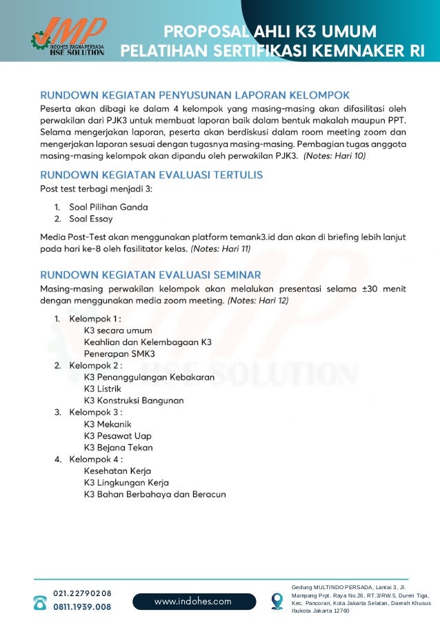 Ahli K3 Umum Kemnaker RI 2022 | PDF