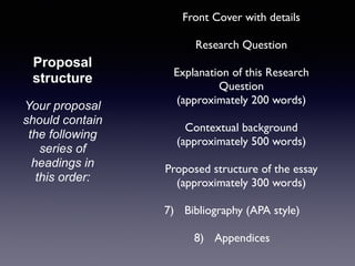 Proposal and assessment | PDF