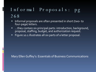Proposal And Formal Reports | PPT