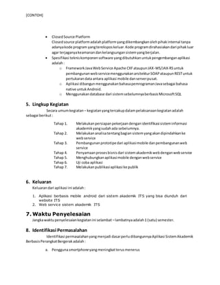 Proposal aplikasi sistem akademik | DOCX