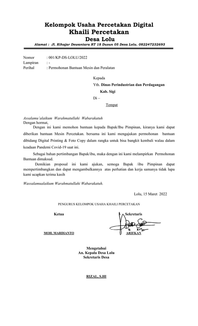 proposal atk dan DP.docx | Free Download