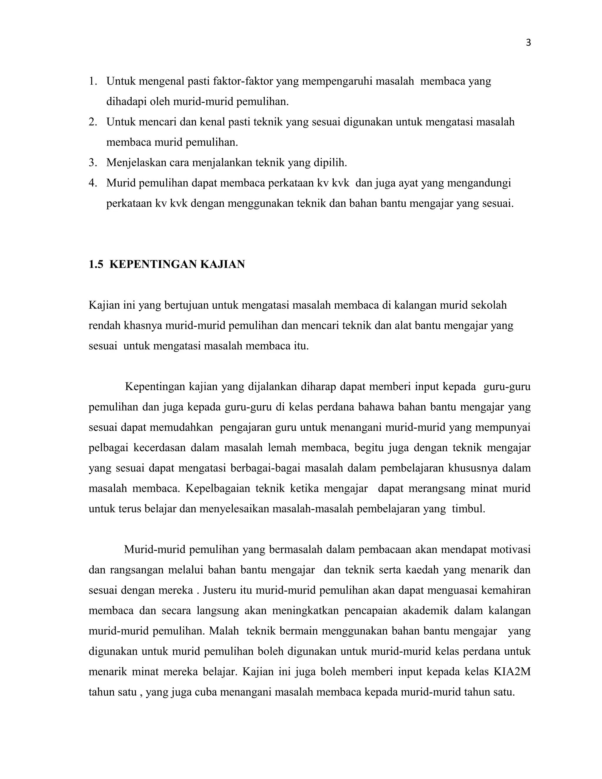 Proposal bab 1 baru | DOC