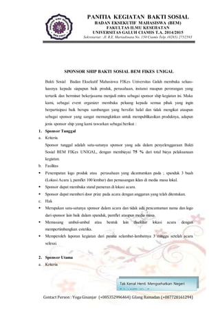 Proposal baksos | DOCX