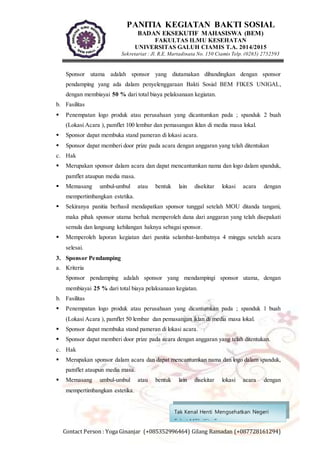 Proposal baksos | DOCX