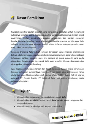 Proposal Bandung Lautan Kalsi | PDF