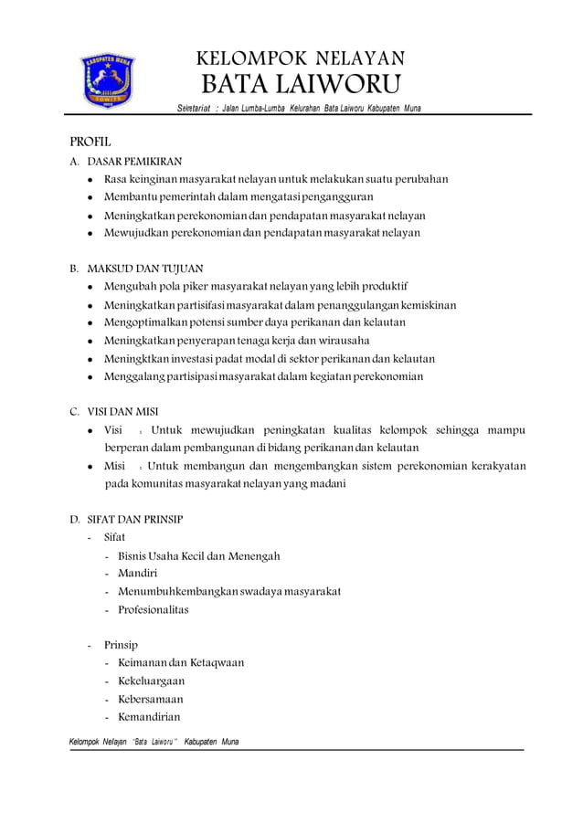 Proposal bata laiworu | DOCX