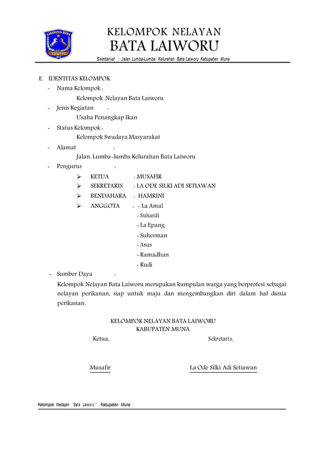 Proposal bata laiworu | DOCX