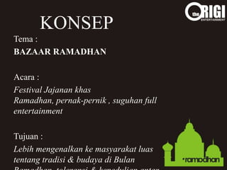 Proposal bazaar ramadhan | PPTX