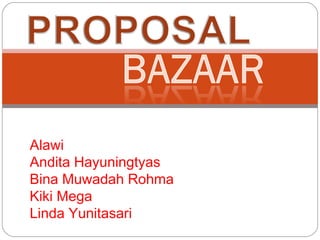 Proposal bazar | PPT